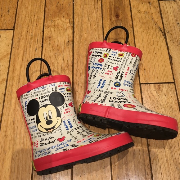 Disney | Shoes | Disney Rain Boots Featuring Micky | Poshmark